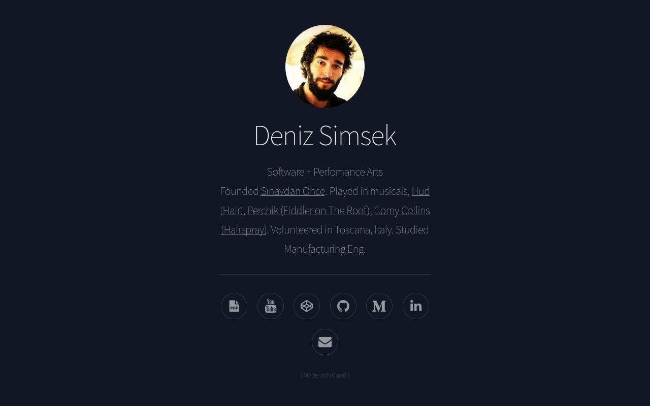 Meet with Deniz Simsek